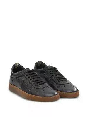 Officine Creative Halo Grainy-leather Sneakers