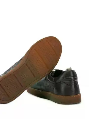 Officine Creative Halo Grainy-leather Sneakers
