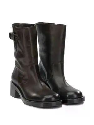 STRATEGIA SHOES Strategia Buckle-detail Leather Boots