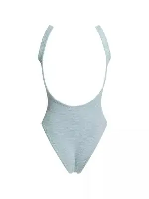 Hunza G Crinkle-effect Square-neck Swimsuit