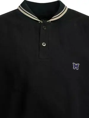 Needles Butterfly-embroidered Tipped Polo Shirt
