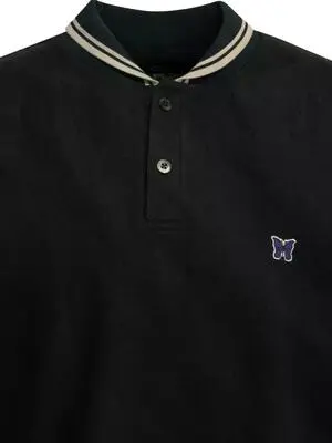 Needles Butterfly-embroidered Tipped Polo Shirt