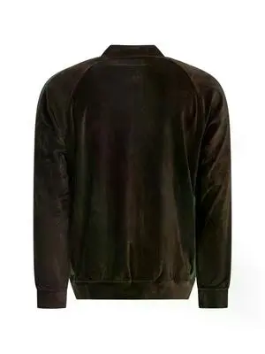 Needles Track Side-stripe Zip-up Cotton Sweatshirt