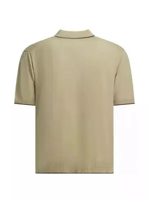 BEAMS Textured-knit Polo Shirt