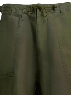 Needles Fatigue Drawstring Waist Wide-leg Trousers
