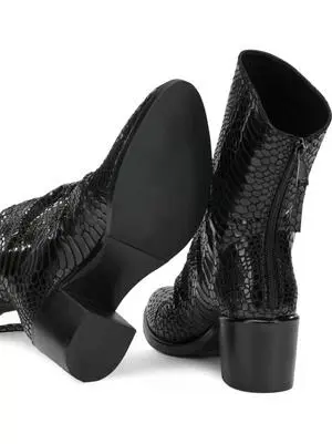 STRATEGIA SHOES Strategia Snakeskin-effect Leather Boots