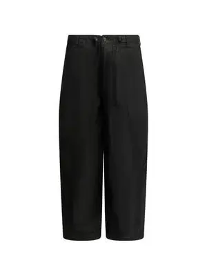 Needles Drawstring-waist Wide-leg Trousers - Black