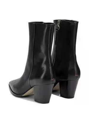 AeydĒ Hedvig Pointed-toe Leather Ankle Boots