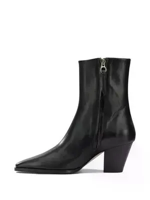 AeydĒ Hedvig Pointed-toe Leather Ankle Boots