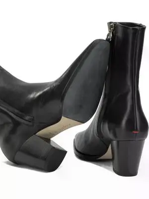 AeydĒ Hedvig Pointed-toe Leather Ankle Boots