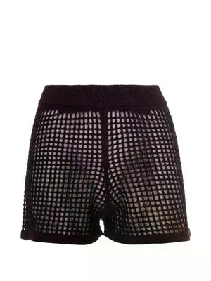 MC2 SAINT BARTH Open-knit Shorts With Lurex Detail