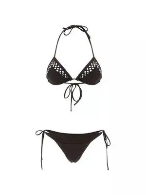Attico Il Primo Bagno Cut-out Bikini - Brown