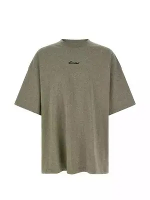 Fear Of God Signature 90s Logo-embroidered Cotton T-shirt - Grey