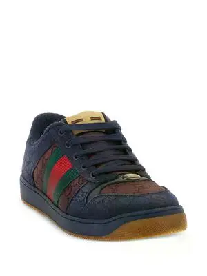 Gucci Screener Gg Lace-up Cotton Sneakers