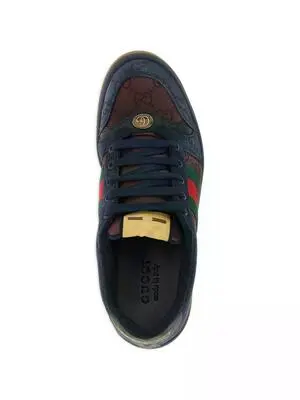 Gucci Screener Gg Lace-up Cotton Sneakers