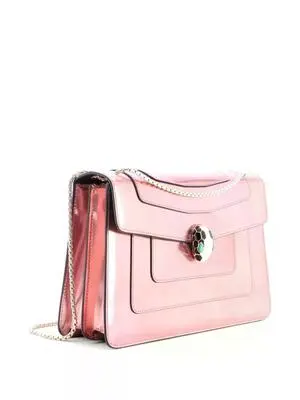BVLGARI Serpenti Forever Metallic Leather Medium Shoulder Bag