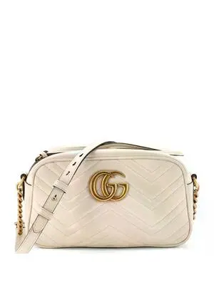 Gucci Matelassé Leather Small Shoulder Bag - Neutrals