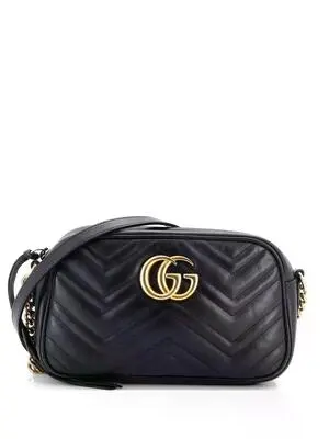 Gucci Matelassé Leather Shoulder Bag - Black