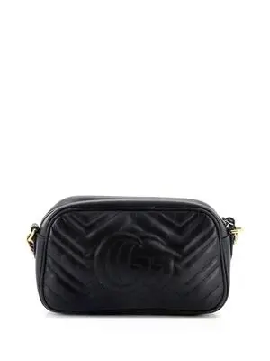 Gucci Matelassé Leather Shoulder Bag - Black