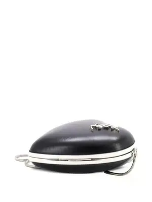 Saint Laurent Heart Chain Box Clutch