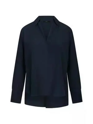 Seventy V-neck Long-sleeve Shirt - Blue