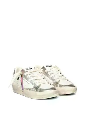 CRIME LONDON Sk8 Deluxe Glitter Detail Sneakers