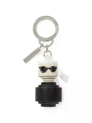 Karl Lagerfeld Ikonik Figurine Keyring - Silver
