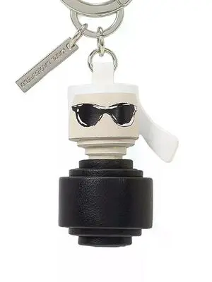 Karl Lagerfeld Ikonik Figurine Keyring - Silver