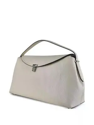 TOTEME T-lock Grained Leather Shoulder Bag