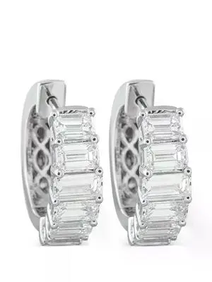 LB EXCLUSIVE 1.85 Carat Diamond Hoop Earrings
