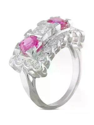 LB EXCLUSIVE Pink Sapphire And Diamond Ring