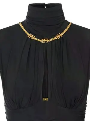 Elisabetta Franchi Sleeveless Bodysuit With Jewel Detail