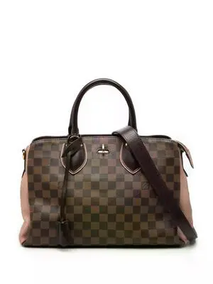 LOUIS VUITTON Damier Ebene Normandy Satchel - Brown