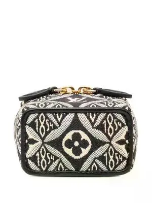 LOUIS VUITTON 2021 Monogram Jacquard Since 1854 Vanity Bag Charm Key Chain