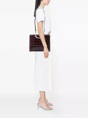 Dior Large Patent Cannage Lady Satchel - Red