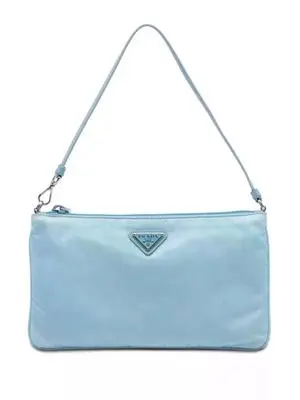Prada Tessuto Pochette Shoulder Bag - Blue
