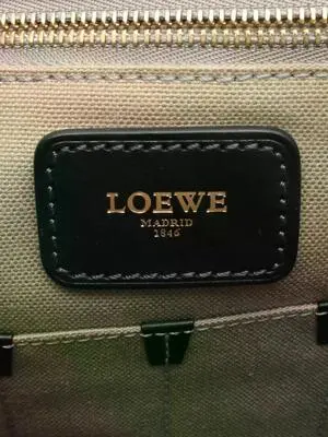 Loewe Anagram Coated Canvas Flap Crossbody Bag - Grey