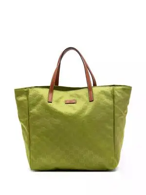 Gucci Gg Nylon Tote Bag - Green