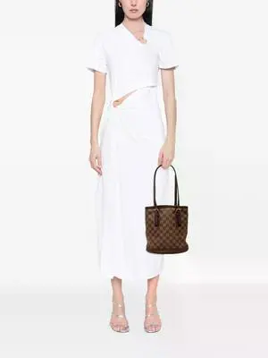 LOUIS VUITTON Damier Ebene Marais Bucket Bag
