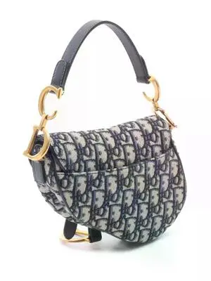 Dior Canvas Oblique Saddle Satchel