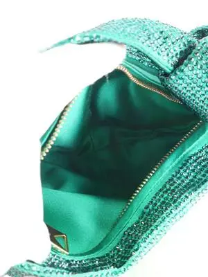 Bottega Veneta Mini Crystal Embellished Jodie Hobo Bag - Green
