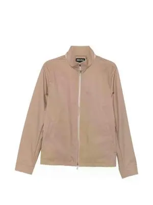 Zegna High-neck Zip-up Jacket - Neutrals