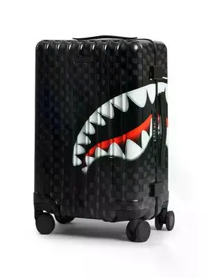 SPRAYGROUND Shark Mouth Checkered Suitcase