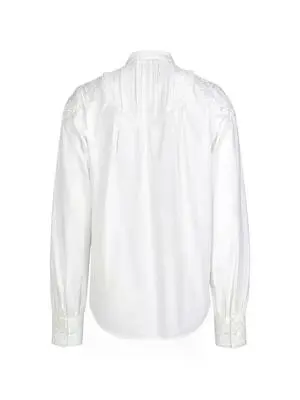 Ermanno Scervino Lace Panel Pintuck Shirt