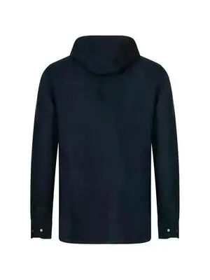 Kiton Hooded Button-up Shirt - Black