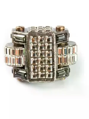 LANVIN Geometric Ring - Metallic