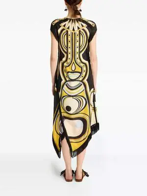 La DoubleJ Scarf Dress In Sanctuary Print Silk Voile