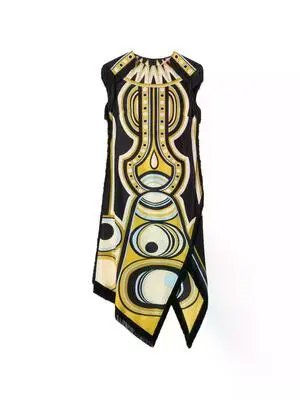 La DoubleJ Scarf Dress In Sanctuary Print Silk Voile