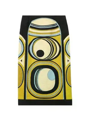 La DoubleJ Sanctuary Motif Pencil Skirt - Black