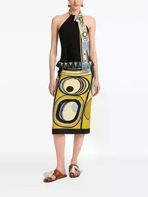 La DoubleJ Sanctuary Motif Pencil Skirt